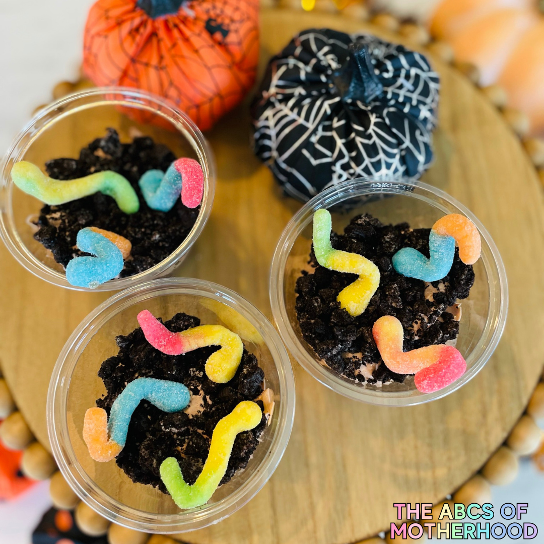 Spooky Halloween Dirt Cake Cups - Raised On Read-Alouds